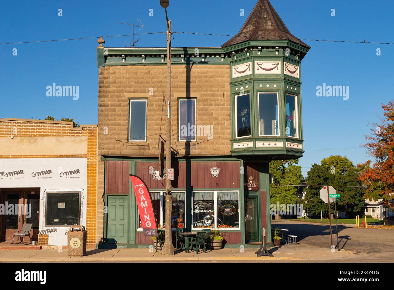 Ladd, Illinois - United States - October 3rd, 2022: Old brick building ...