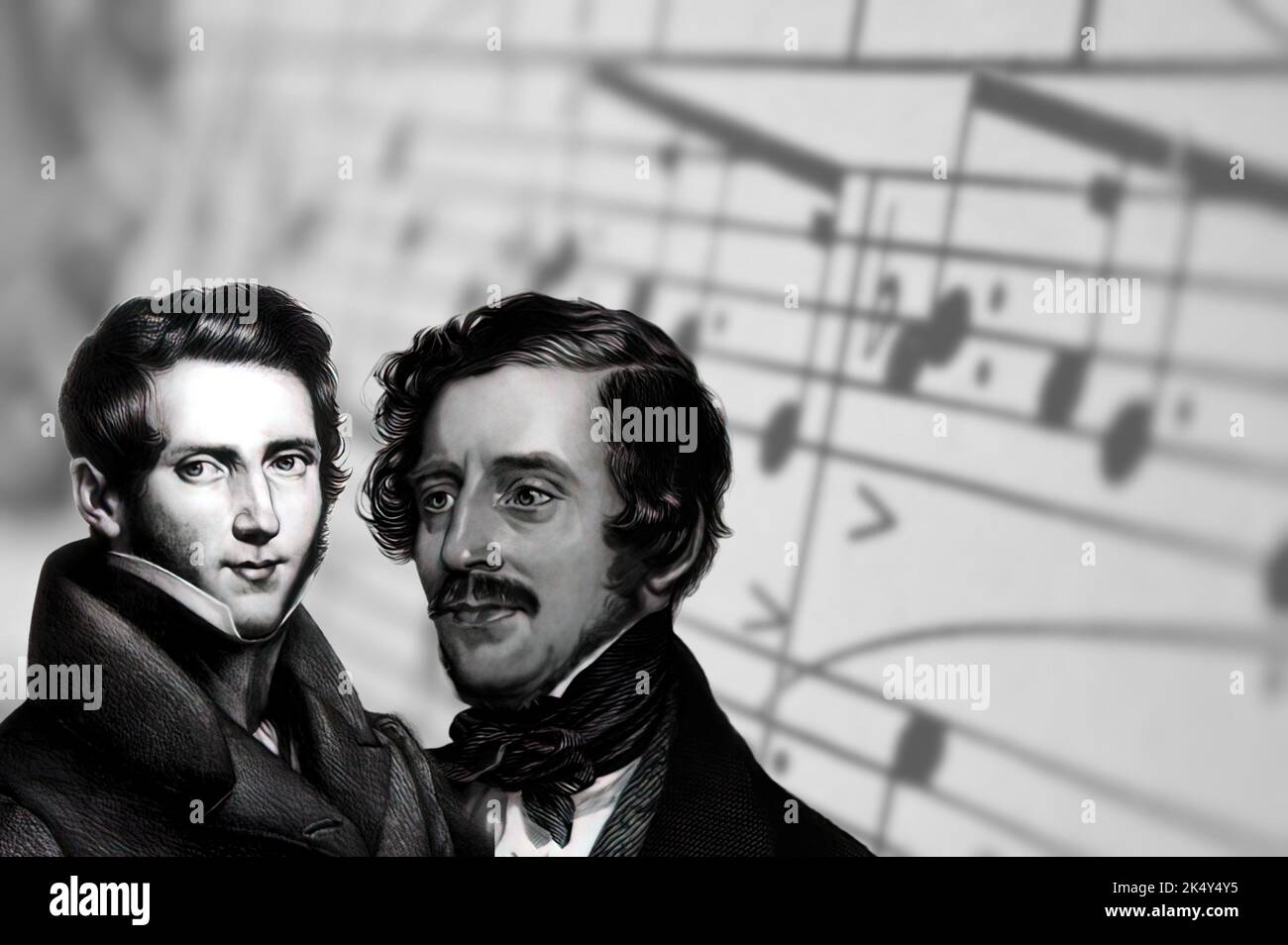 Donizetti sheet music hi-res stock photography and images - Alamy