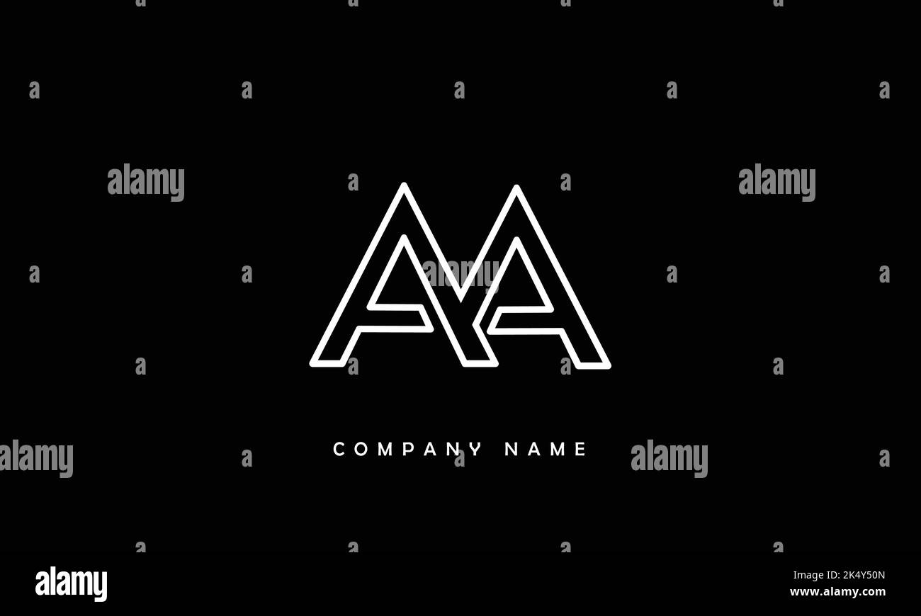 AA Abstract Letters Logo Monogram Stock Vector Image & Art - Alamy