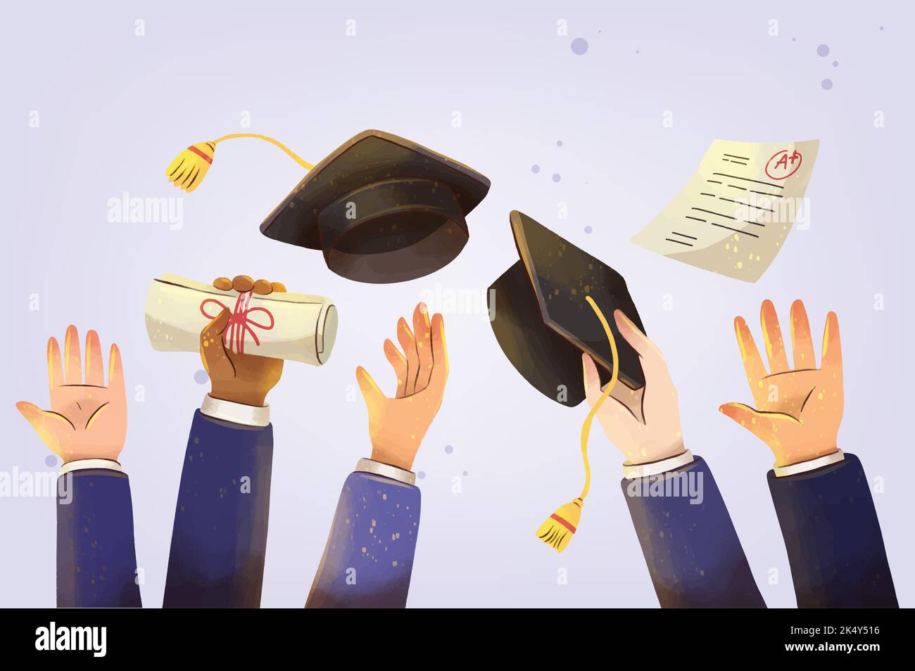watercolor end school background vector design illustration Stock ...