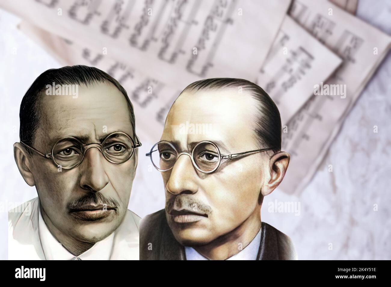 Igor stravinsky painting hi-res stock photography and images - Alamy