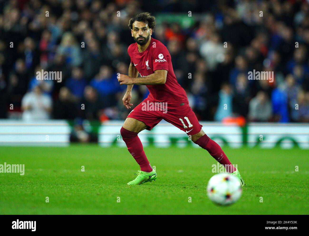 Liverpool's Mohamed Salah during the UEFA Champions League, Group A ...