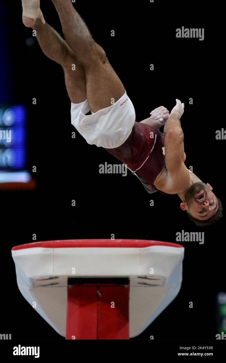 Giarnni REGINI-MORAN of England in the Men's Vault - Final at the 2022 ...