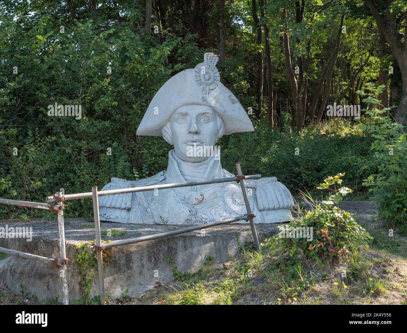 Massive sculpture of Lord Nelson in Fort Amherst towards the River ...