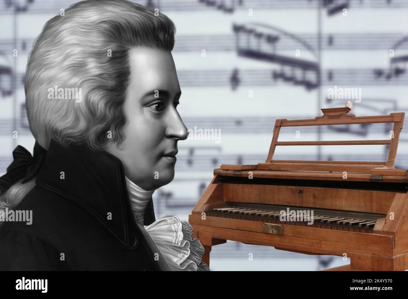 Mozart piano sheet hi-res stock photography and images - Alamy
