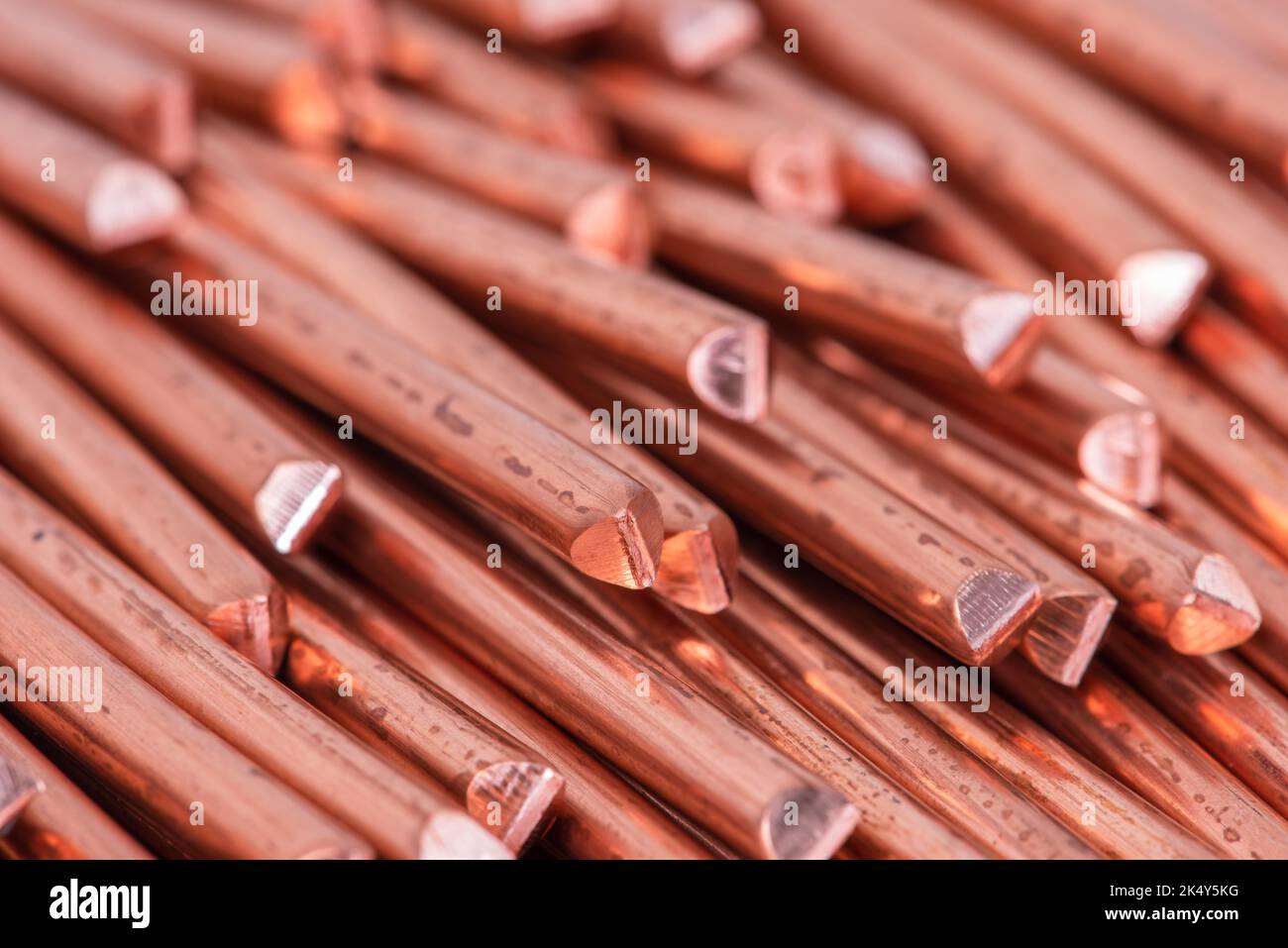 Copper Wire Raw Materials and Metals Industry Stock Photo - Alamy