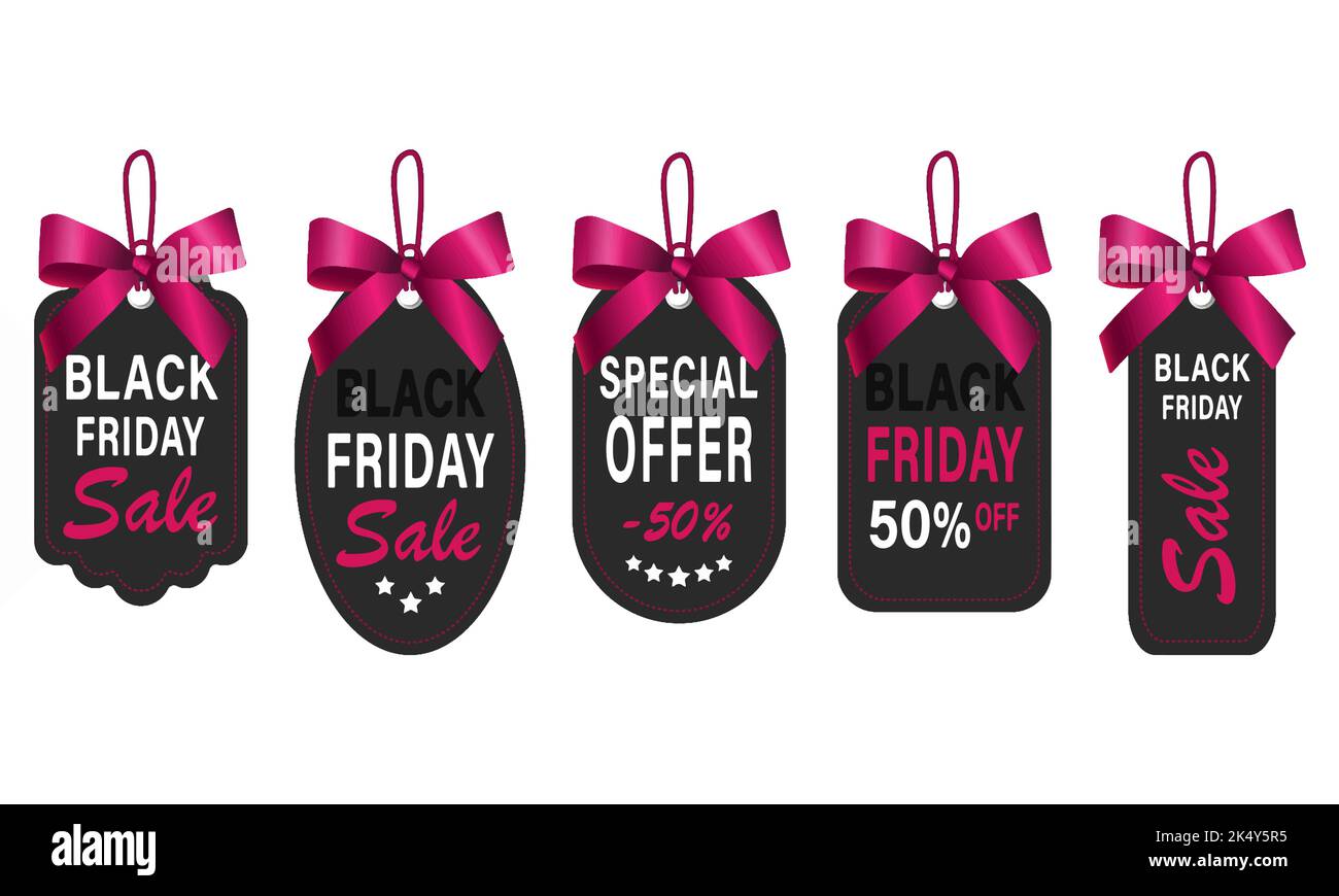Black friday sale pink Stock Vector Images - Alamy
