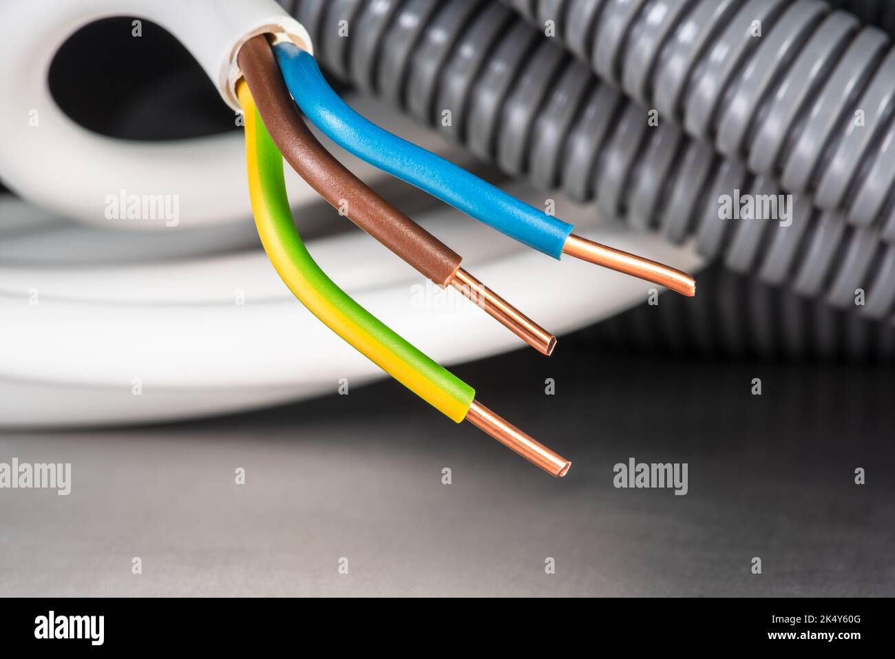 Hose electrical wiring insulation close hi-res stock photography and ...