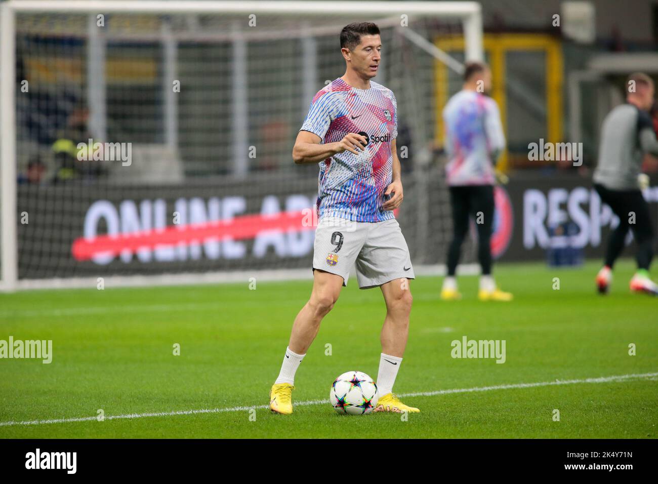 Milan, Italy. 04th Oct, 2022. Robert Lewandowski of Fc Barcelona during ...