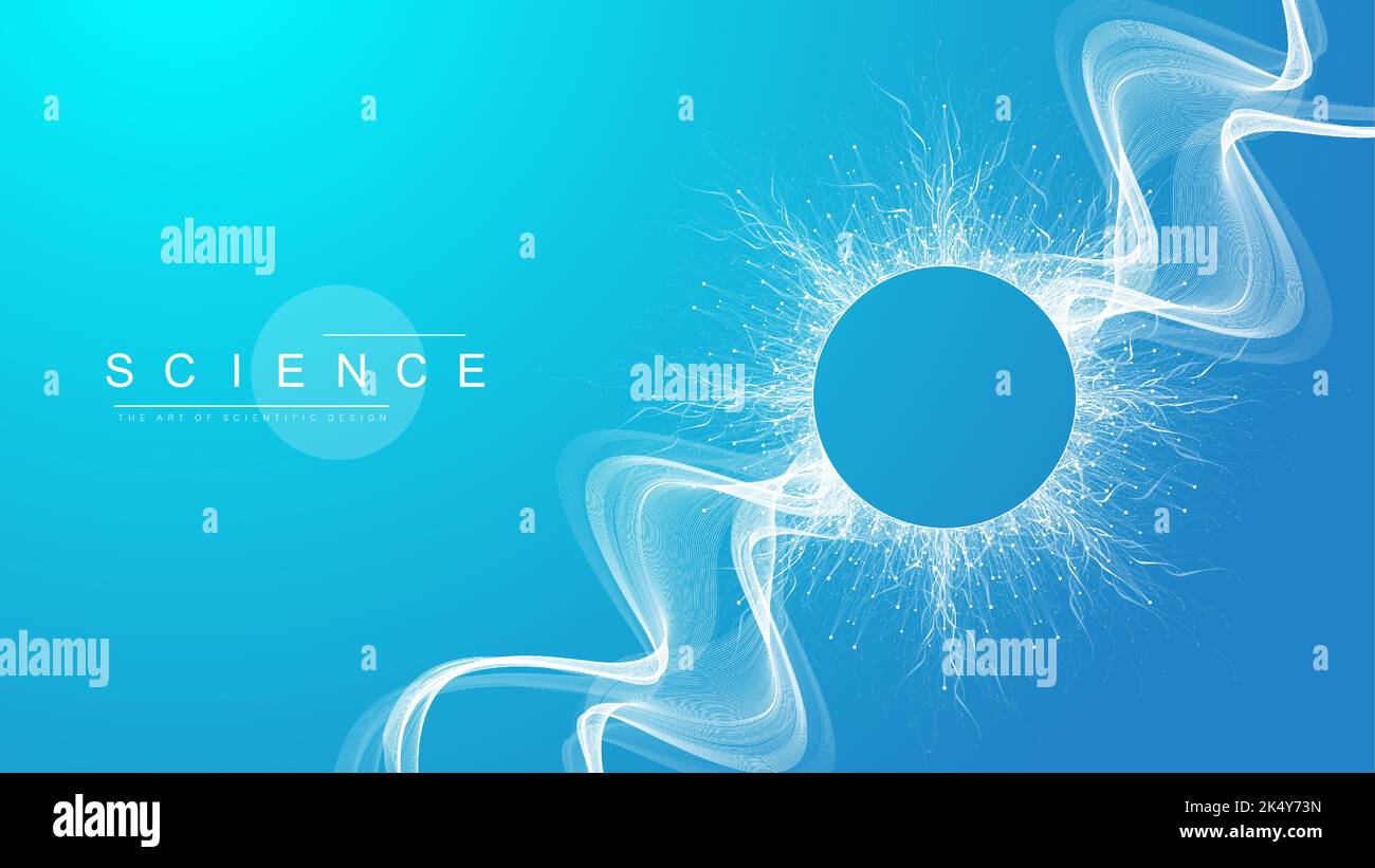 Scientific Vector Illustration Genetic Engineering Dna Helix Dna Strand Molecule Or Atom