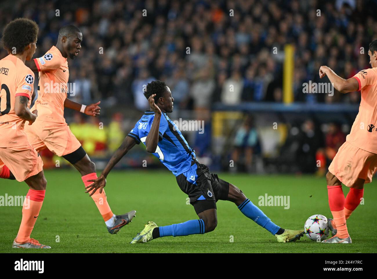 Raphael Onyedika (15) of Club Brugge pictured during a soccer game ...