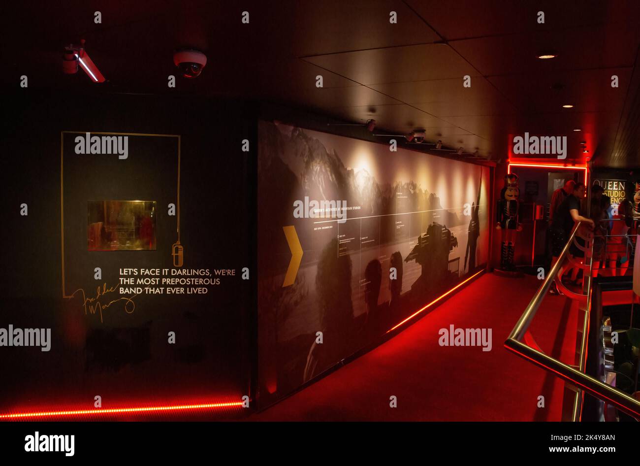 Queen Studio Experience museum in Montreux, Switzerland, is in the ...