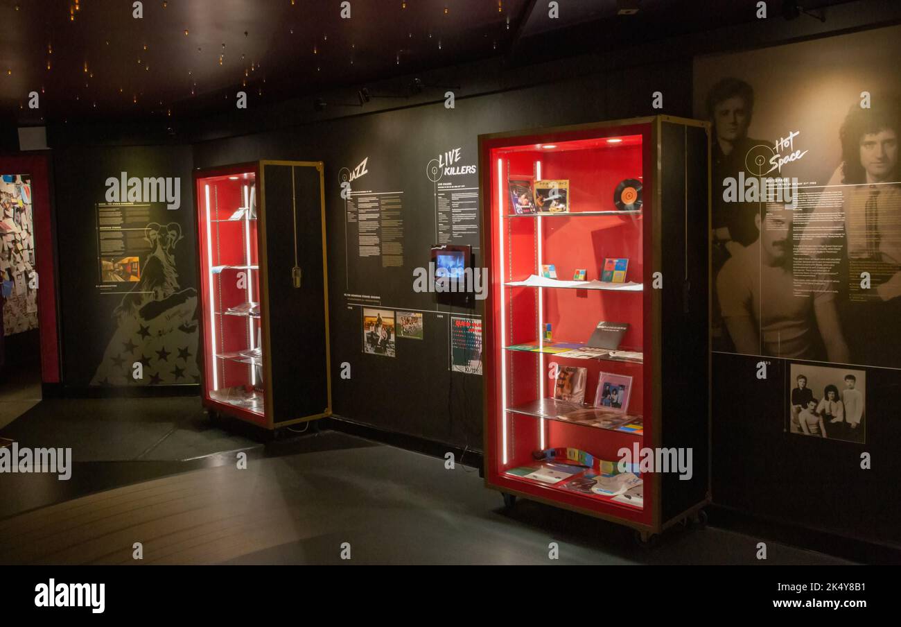 Queen Studio Experience museum in Montreux, Switzerland, is in the ...