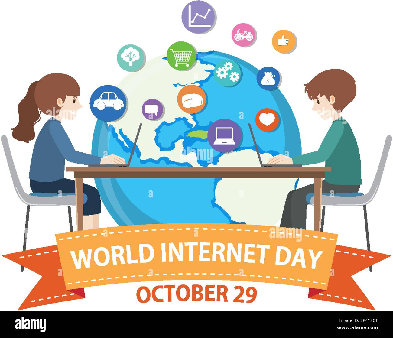 World Internet Day Banner Design illustration Stock Vector Image & Art ...