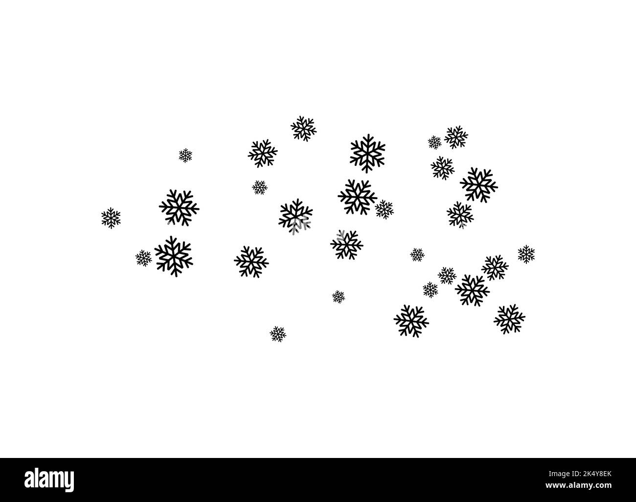 Snowflakes, snow background. Christmas snow for the new year. Vector ...