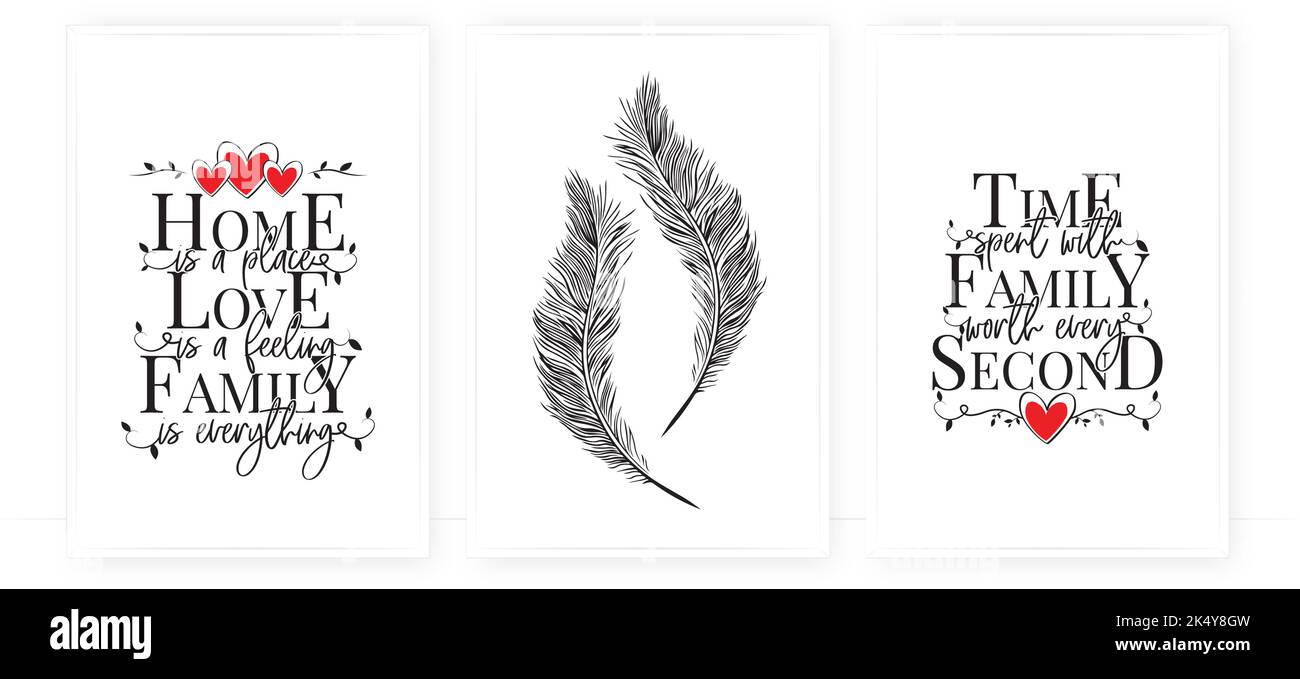 Time spent with the family worth every second, vector. Family love ...