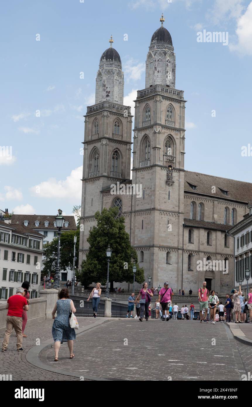 Double church towers hi-res stock photography and images - Alamy