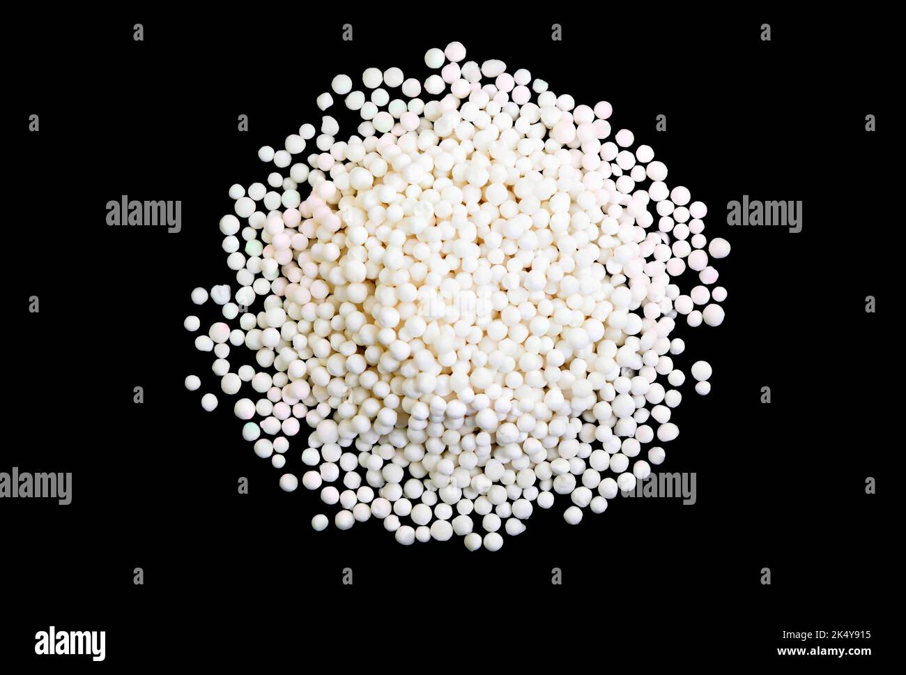 Tapioca Pearls on Black Background Stock Photo - Alamy