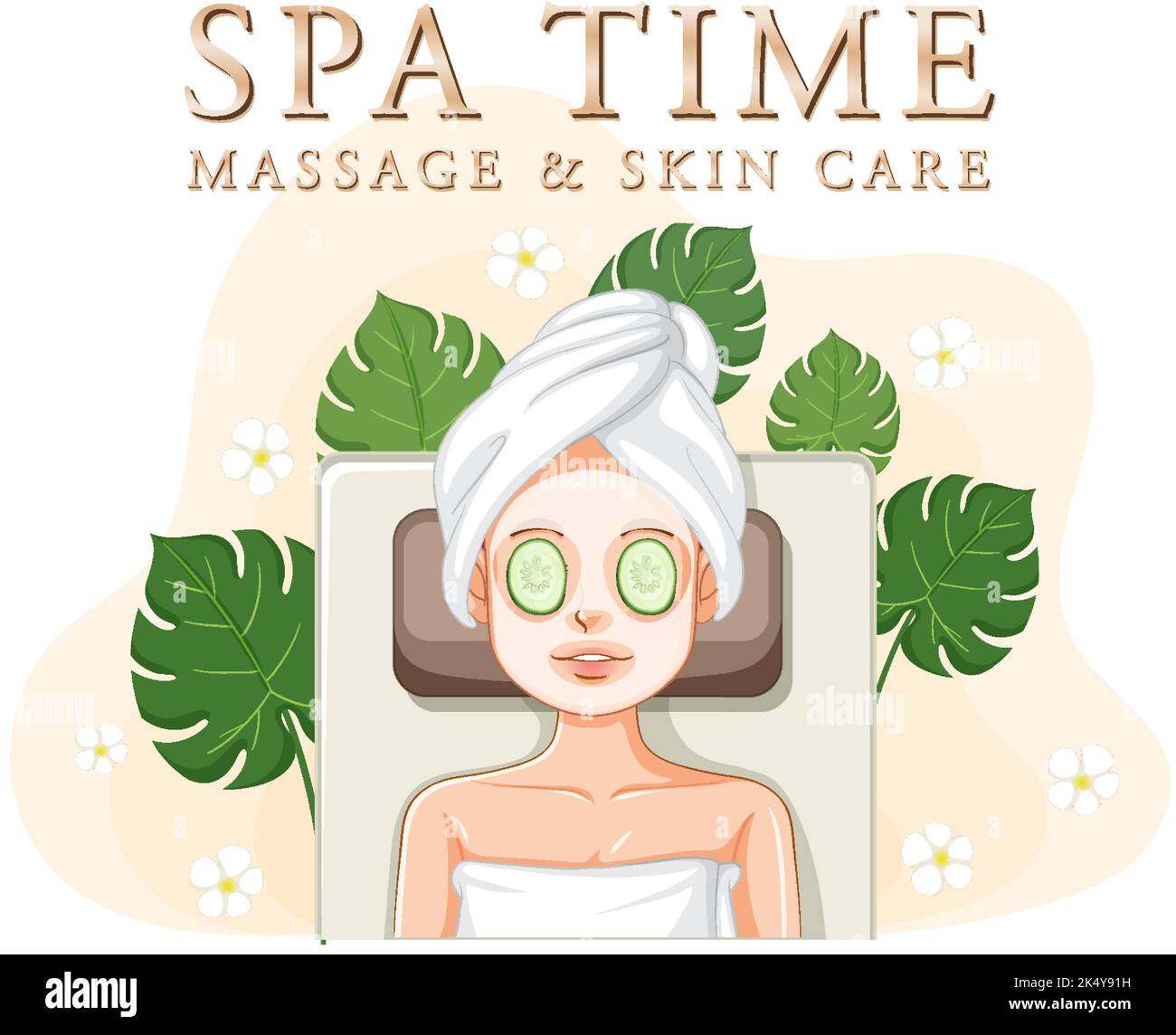 Luxury spa poster template design illustration Stock Vector Image & Art ...