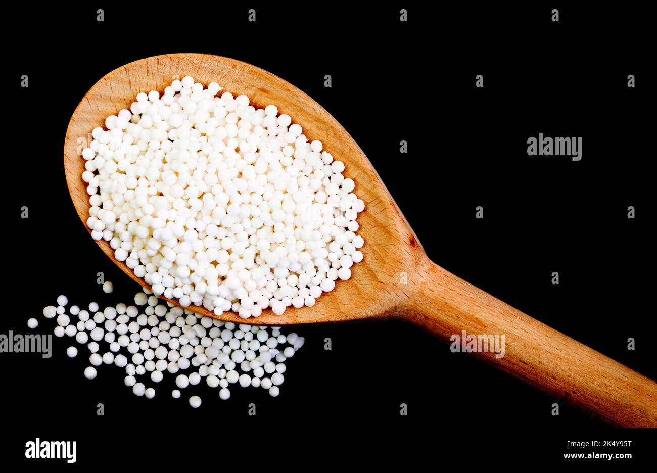 Tapioca Pearls on Black Background Stock Photo - Alamy