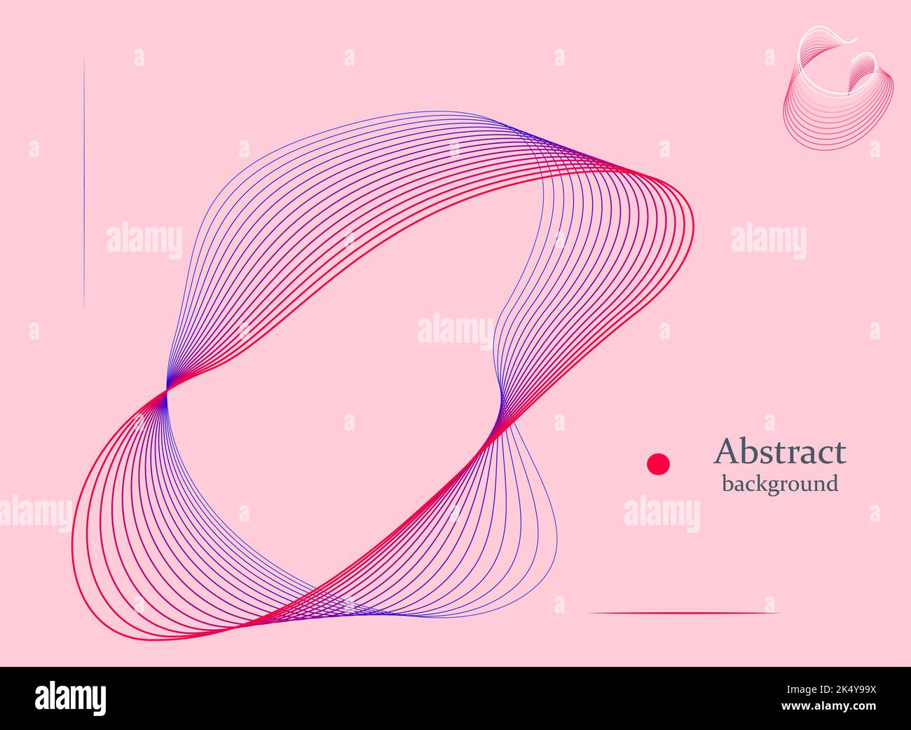 Wavy lines linear round Stock Vector Images - Alamy