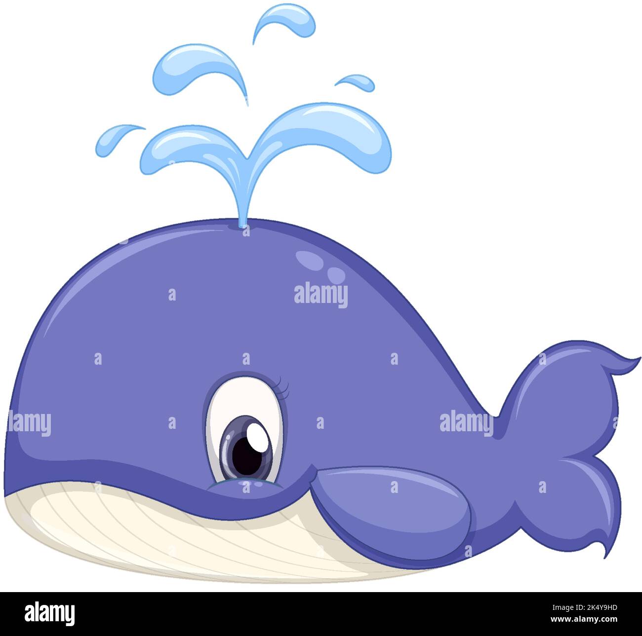 Cute whale cartoon character illustration Stock Vector Image & Art - Alamy