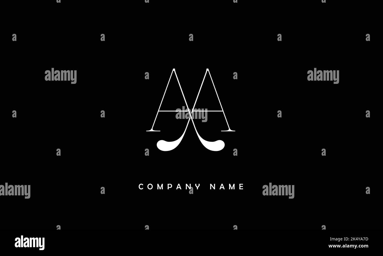 AA Abstract Letters Logo Monogram Stock Vector Image & Art - Alamy