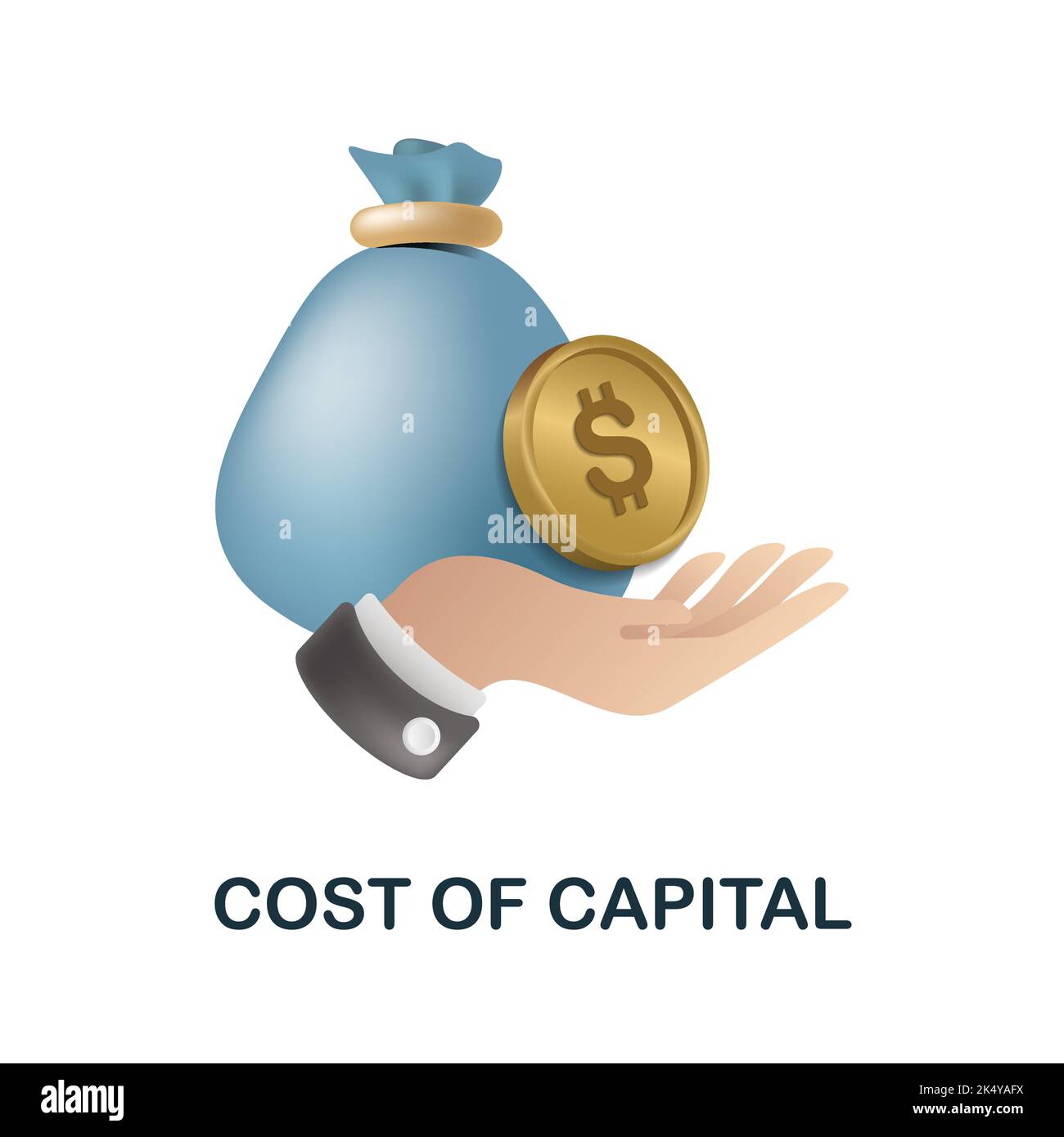 Cost Of Capital icon. 3d illustration from economic collection ...