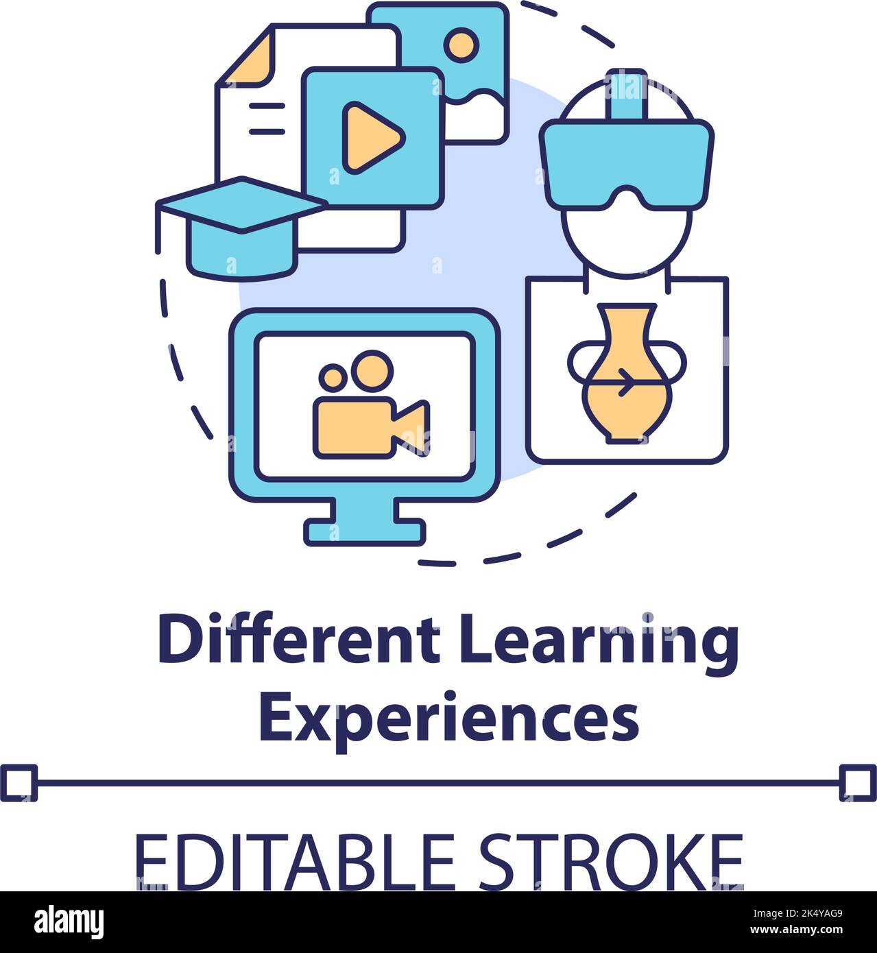 Different learning experiences concept icon Stock Vector Image & Art ... Different learning experiences concept icon Stock Vector Image & Art ...