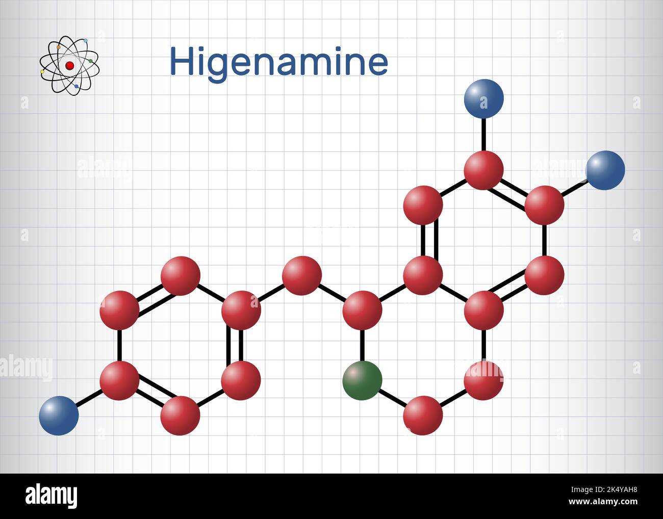 Higenamine, norcoclaurine molecule. It is herbal, natural product ...