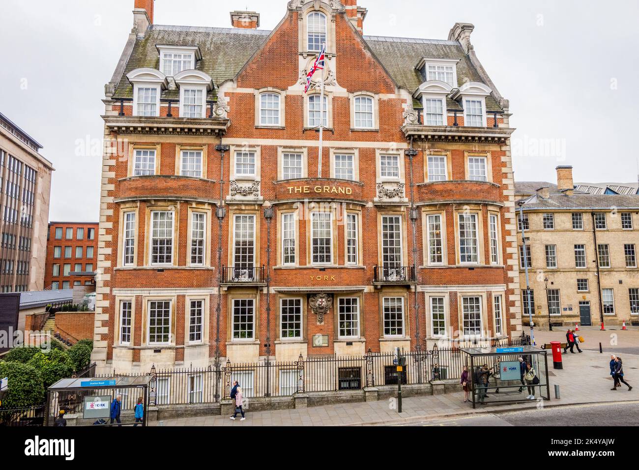 The Grand Hotel York. A brick build 5 star hotel inside the roman walls ...