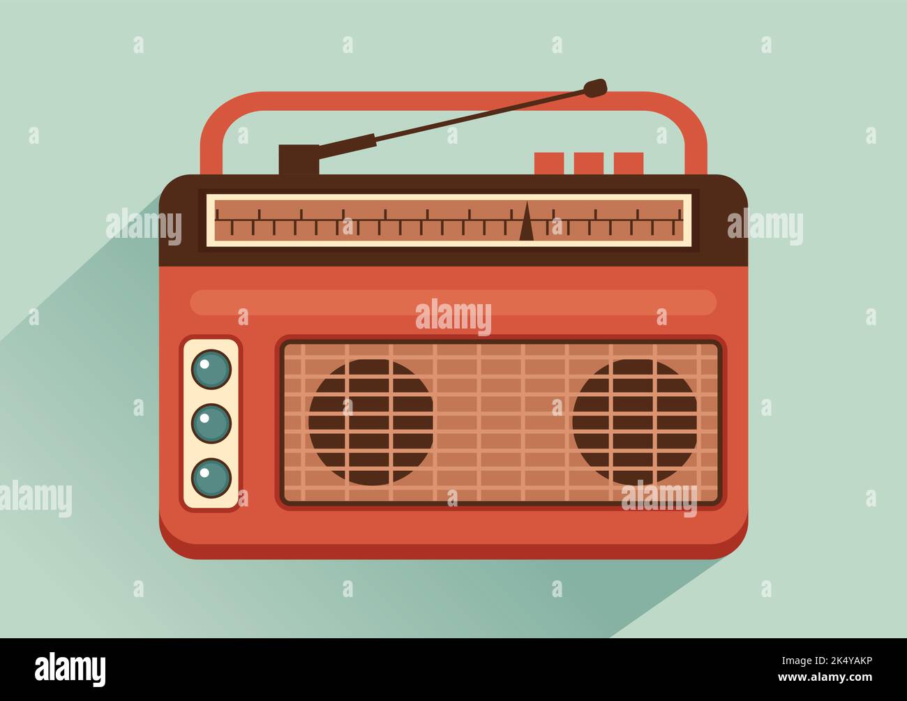 Retro Radio Player Style for Record, Old Receiver, Interviews Celebrity ...