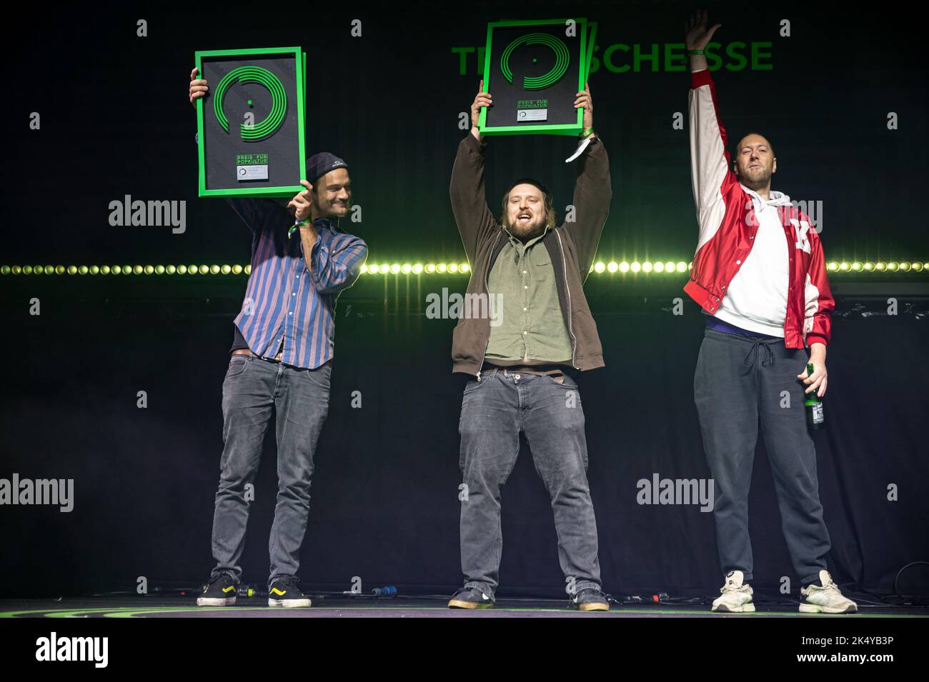 Berlin, Germany. 04th Oct, 2022. The band Team Scheisse is happy to ...