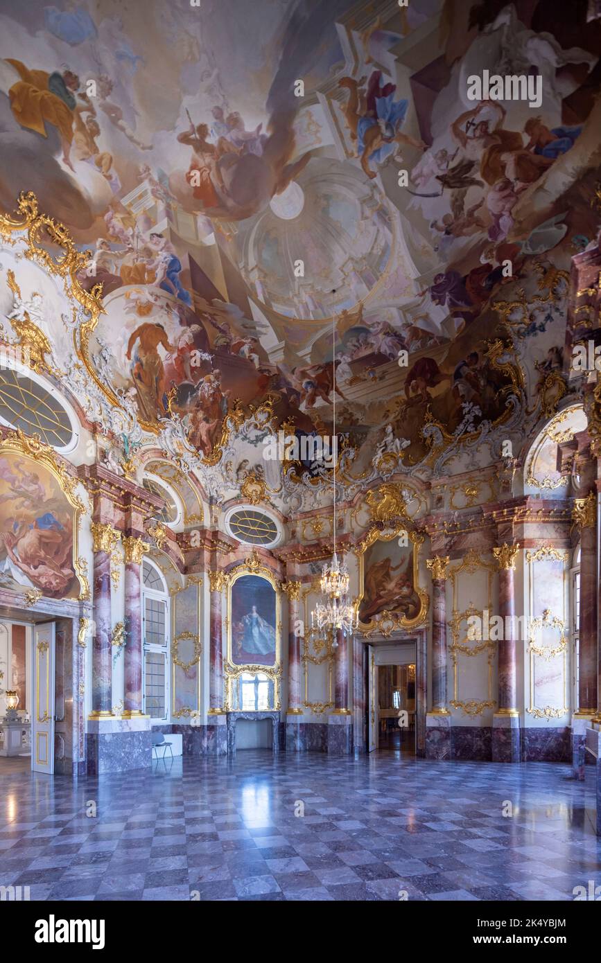 The Baroque Bruchsal Palace (Schloss Bruchsal), also called the ...