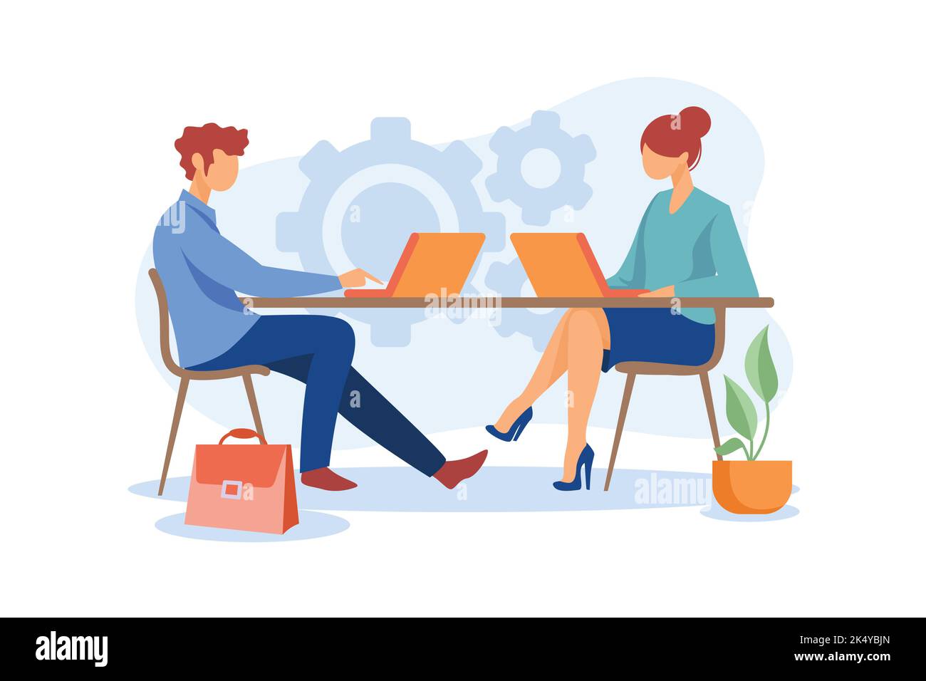 Employers Illustration exclusive design inspiration Stock Vector Image ...