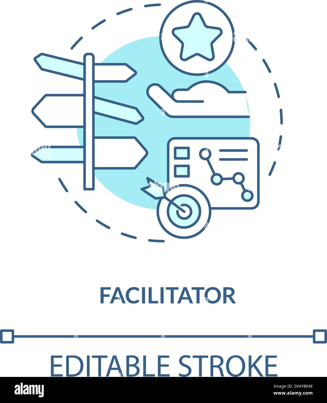 Facilitator and guide Stock Vector Images - Alamy