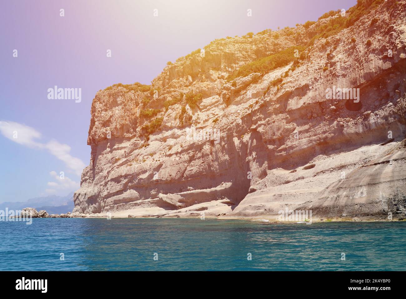 Travel in Turkey Aegean sea and rocks island landscape nature ...