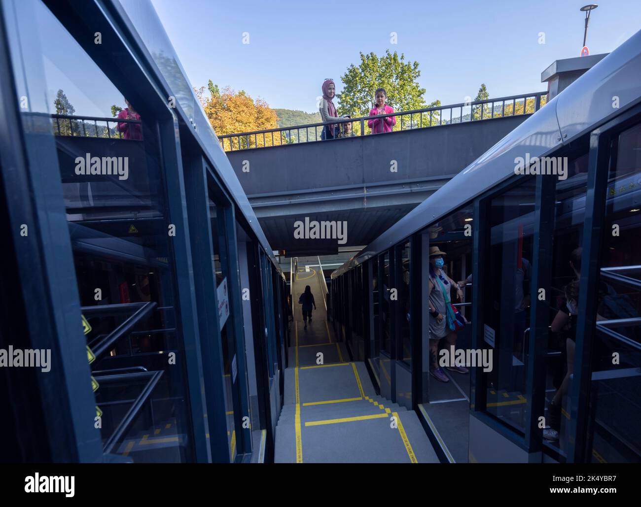 carriage of the Heidelberg Mountain Railway (Heidelberger Bergbahn ...