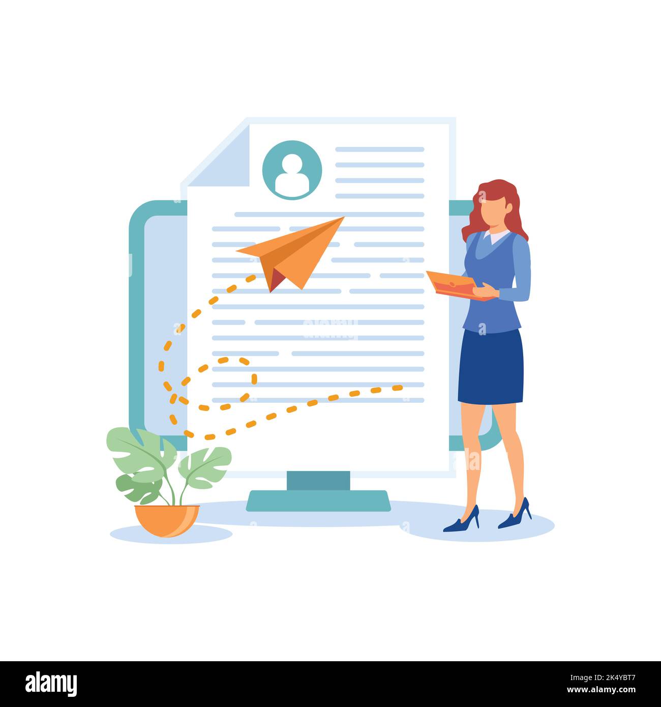 Send employment Stock Vector Images - Alamy