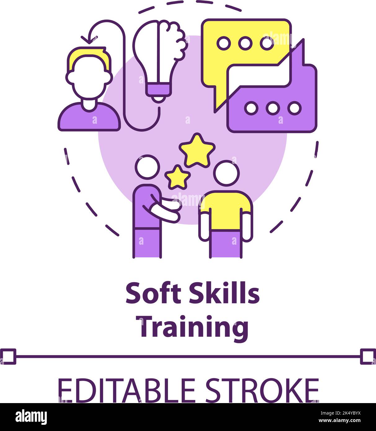 Soft skills icon hi-res stock photography and images - Alamy