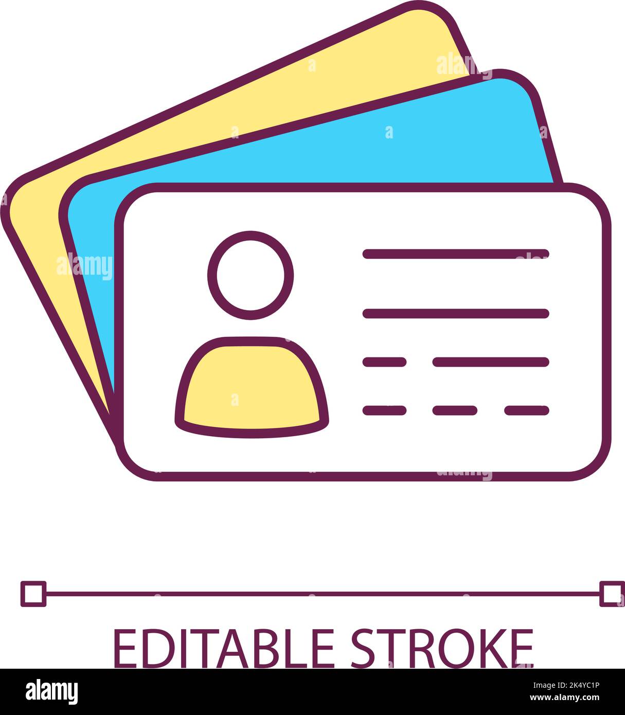 Editable visiting card Stock Vector Images - Alamy