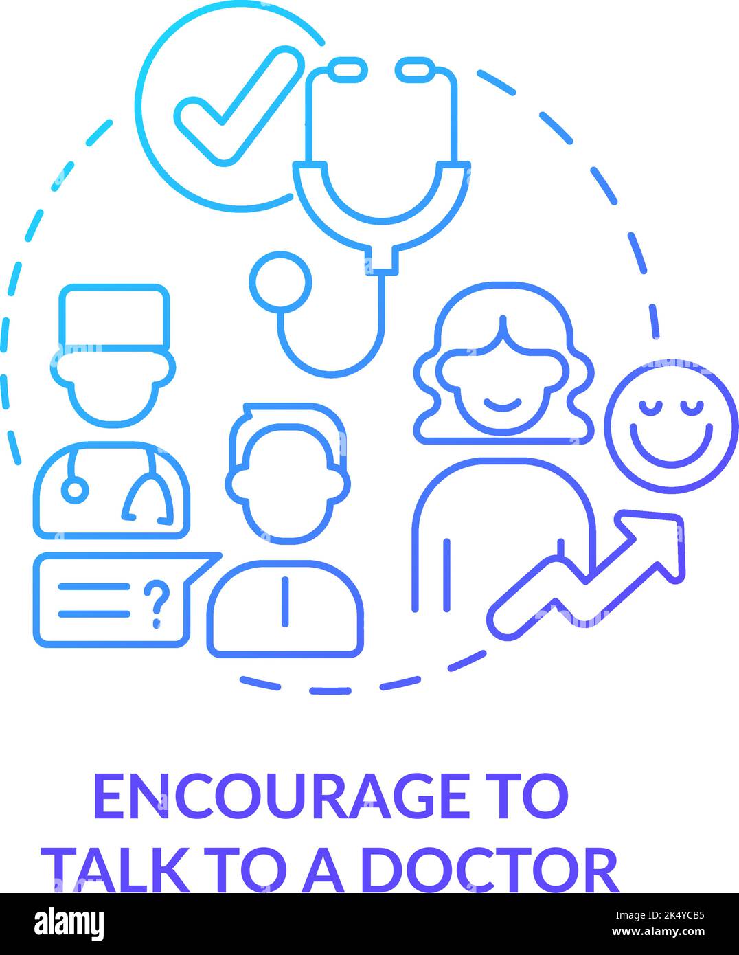 Doctor talk with patient Cut Out Stock Images & Pictures - Alamy