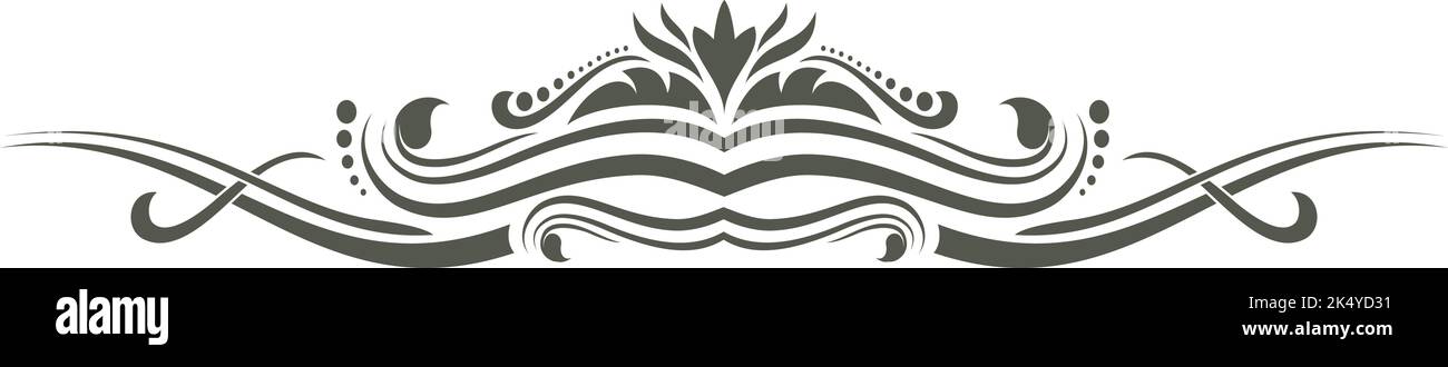 Luxury header. Royal filigree divider. Text decoration Stock Vector ...