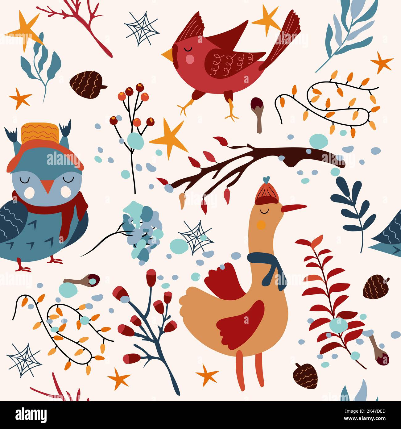 Snow goose tree Stock Vector Images - Alamy