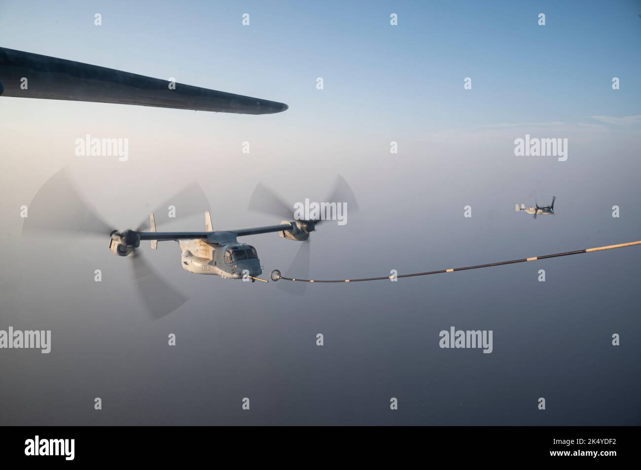 A U.S. Marine Corps MV-22 Osprey assigned to Marine Medium Tiltrotor ...