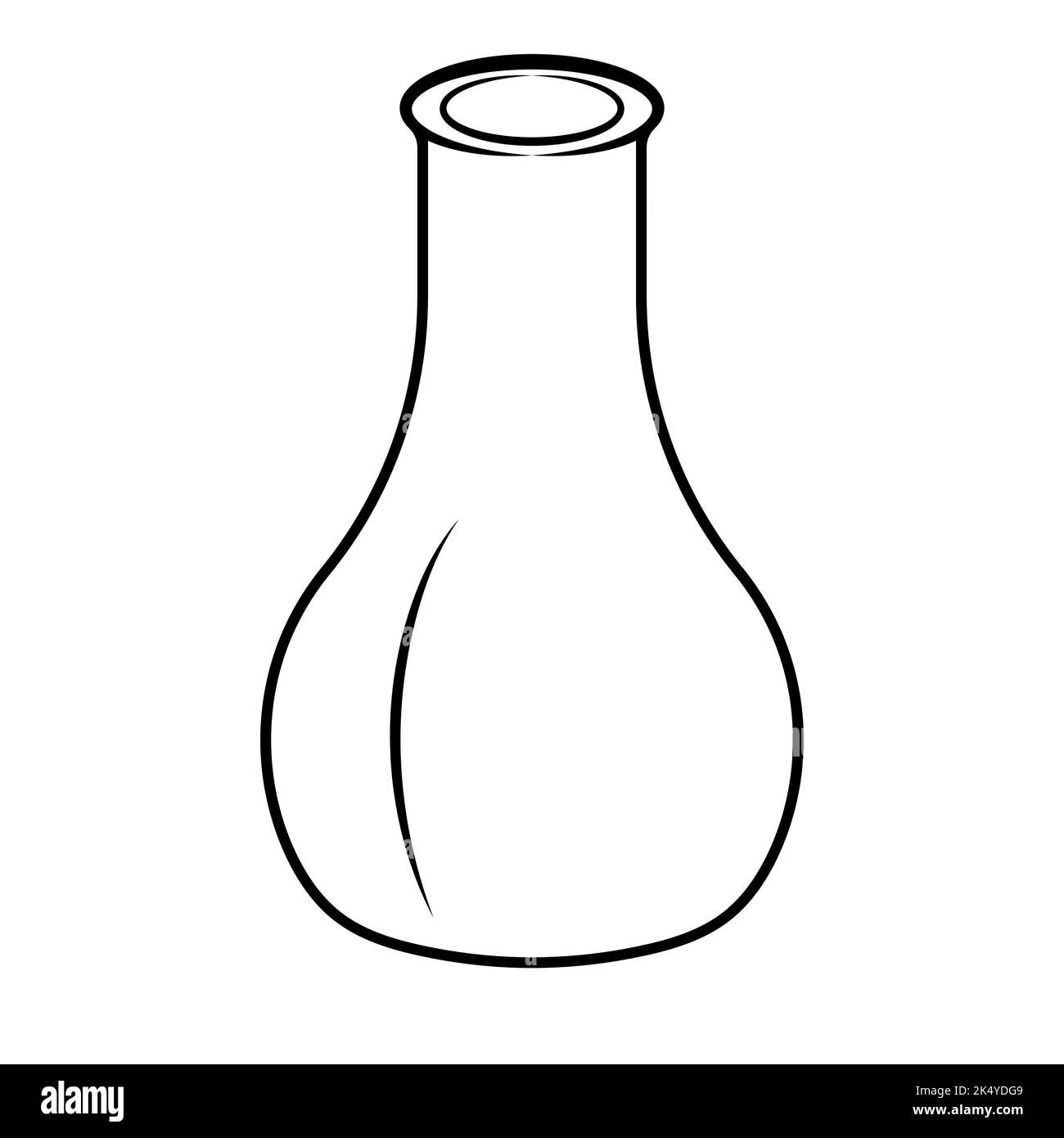 Cartoon glass flask vial for magic potion tincture, love potion Stock ...