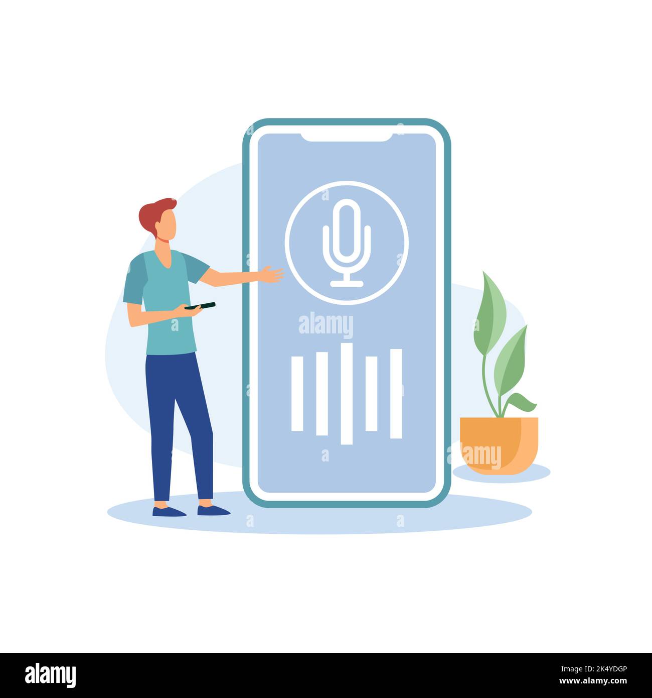 Voice recognition phone Cut Out Stock Images & Pictures - Alamy