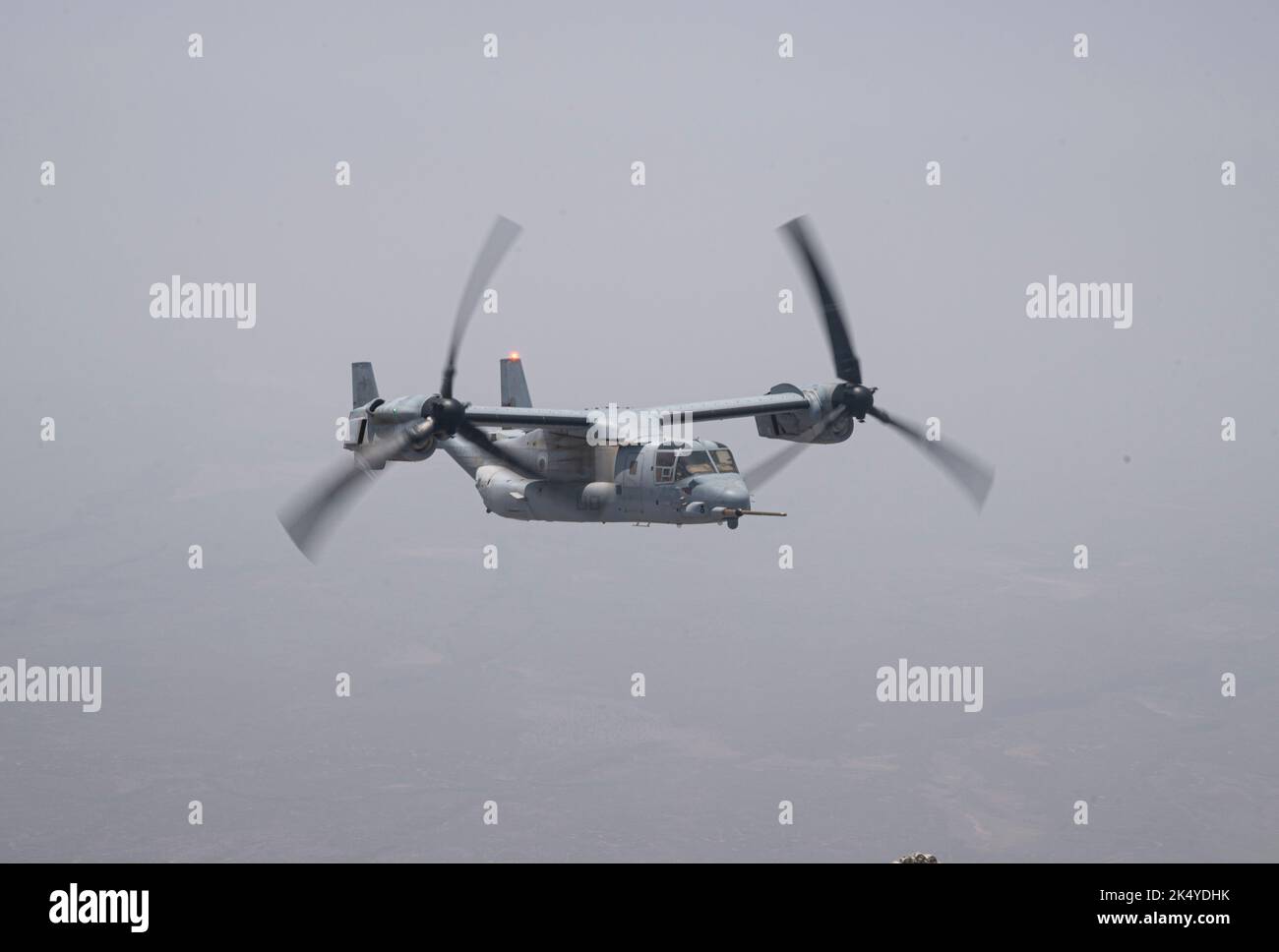 A U.S. Marine Corps MV-22 Osprey assigned to Marine Medium Tiltrotor ...