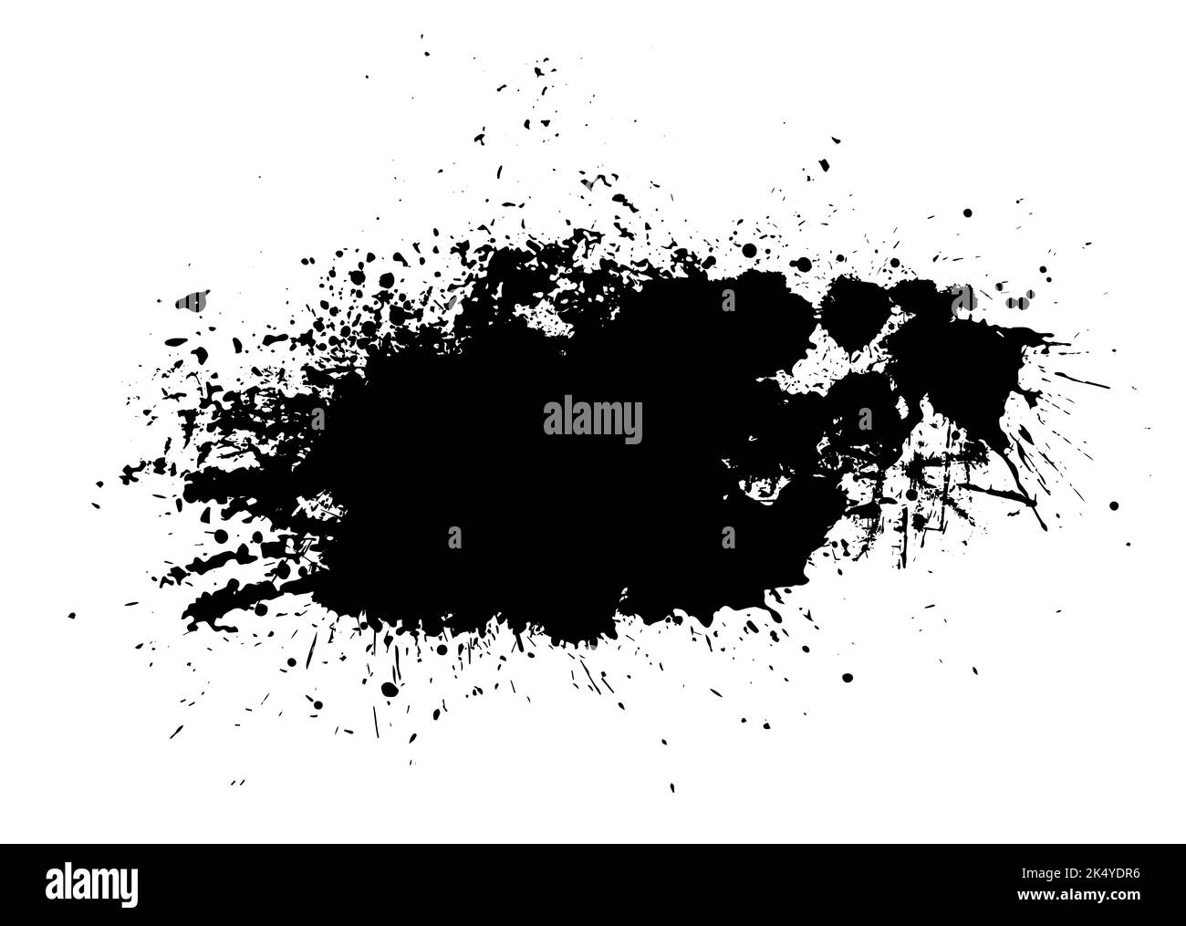 Black blob object on White Background. Vector illustration Stock Vector ...