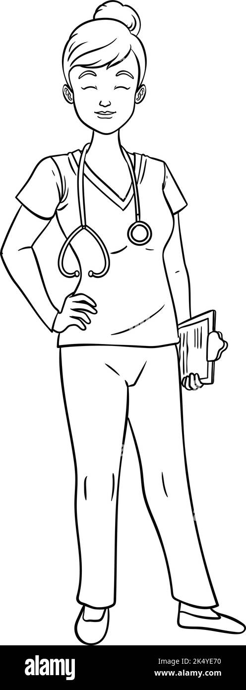 Nurse Drawing For Kids